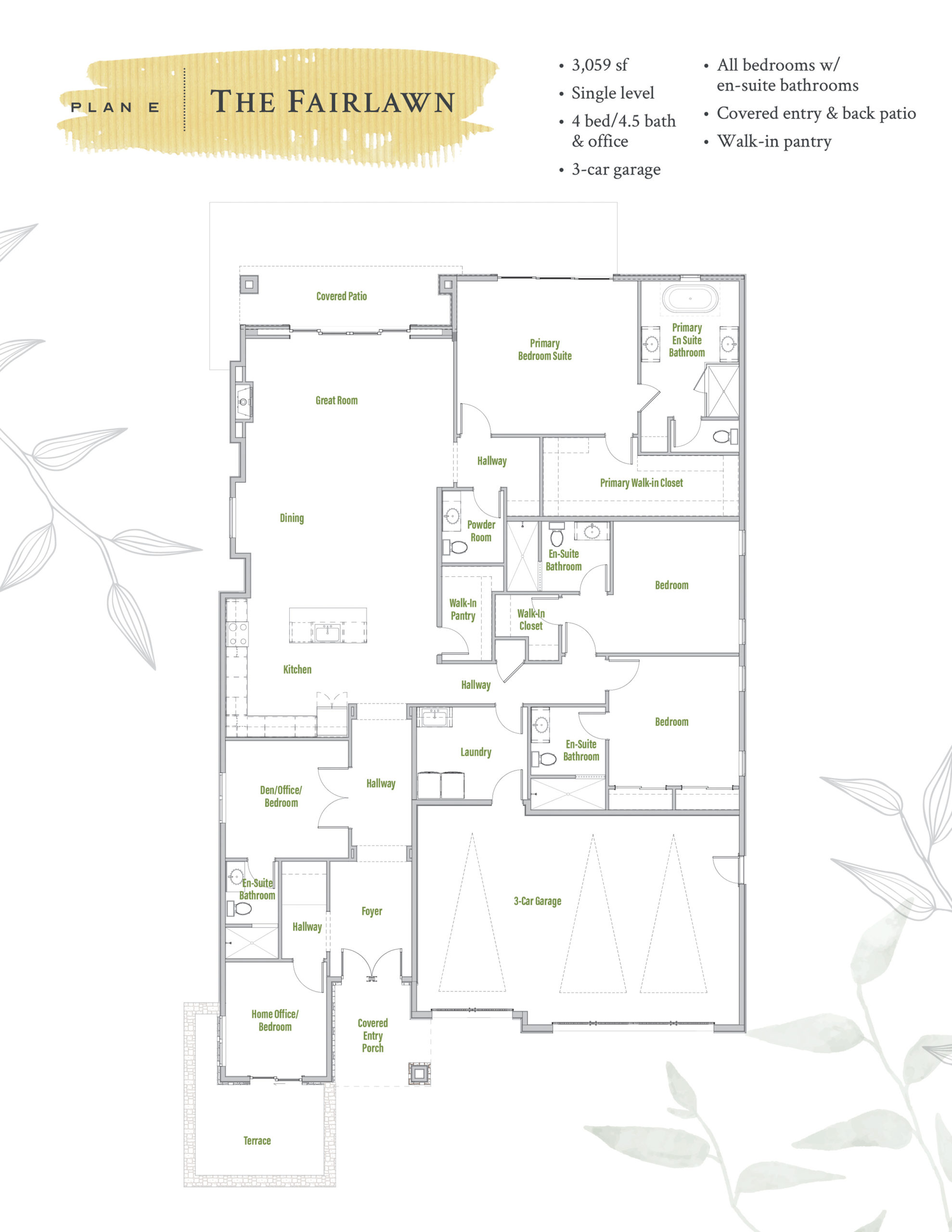 Experience Historic Luxury in Plan E The Fairlawn